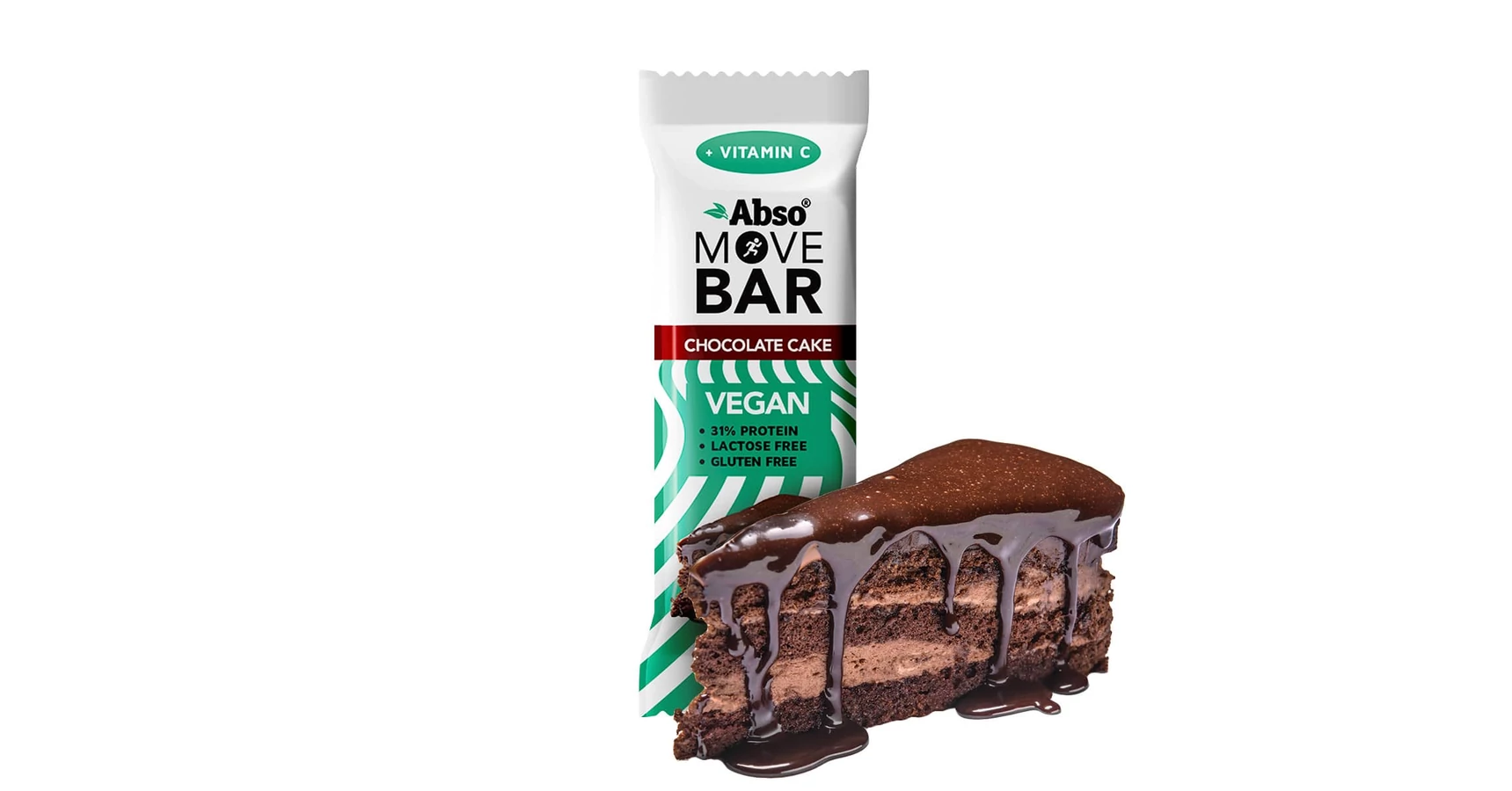 Abso MOVE BAR 35 g - Csokoládétorta ízű vegán fehérjeszelet