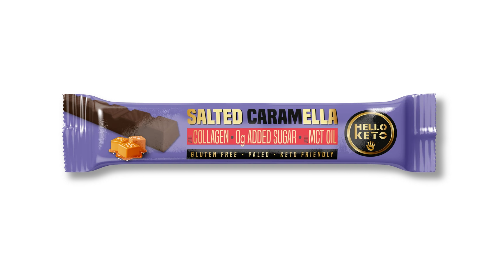 Hello Keto Sós-karamell ízű kakaóvaj-szelet édesítőszerekkel 40 g ...