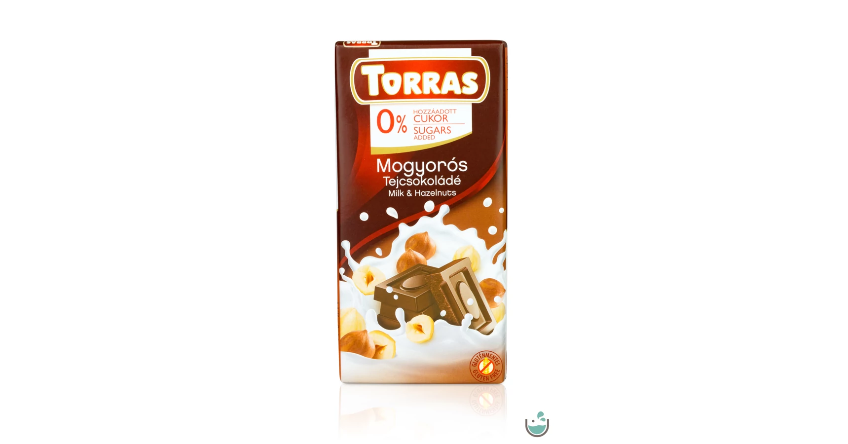 Torras mogyorós tejcsokoládé hozzáadott cukor nélkül 75 g – Natur Reform