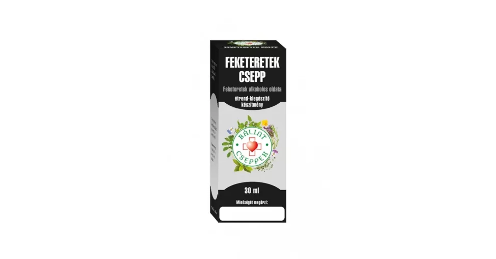 Bálint Cseppek Feketeretek csepp 30 ml – emésztés és epe támogatása